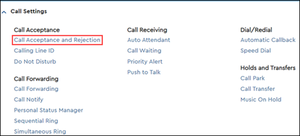 Allow Or Block Incoming Calls With Selective Call Rules Online