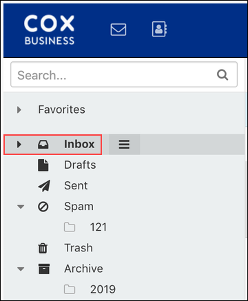 Changing Email View in Cox Business Webmail OX
