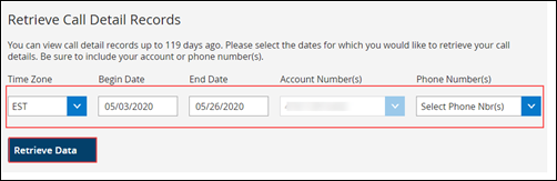 Viewing Call Detail Records in MyAccount | Cox Business