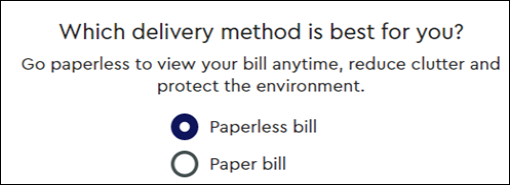 Signing Up for Paperless Billing