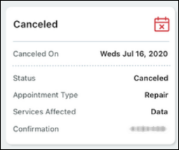 Canceling a Service Appointment in the Cox App