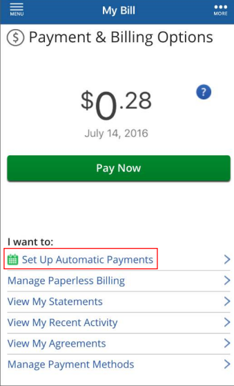 Adding EasyPay From the Cox App