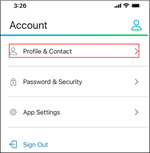 Managing Profile and Contact Information Using the Cox App