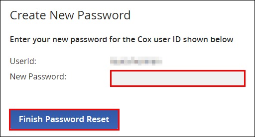 Recover Your Cox User ID or Reset Your Cox Password