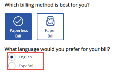 Signing Up for Paperless Billing