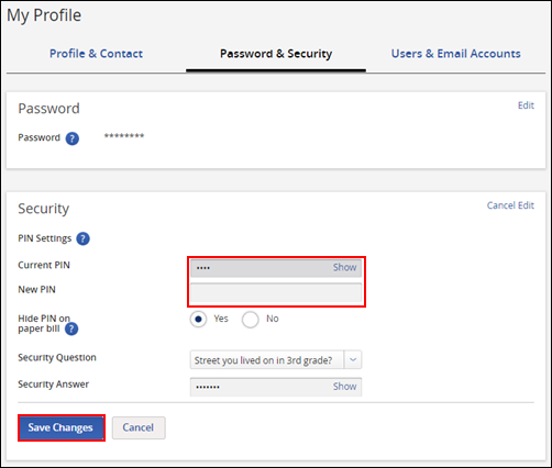 Changing Your Cox PIN on Cox.com
