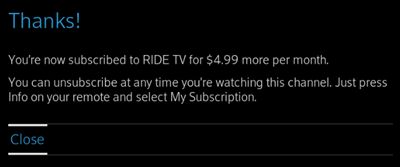 Subscribing to a Streaming Subscription Service